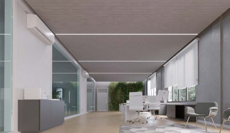 V Shaped Ceiling & Cladding - Callista Metallic